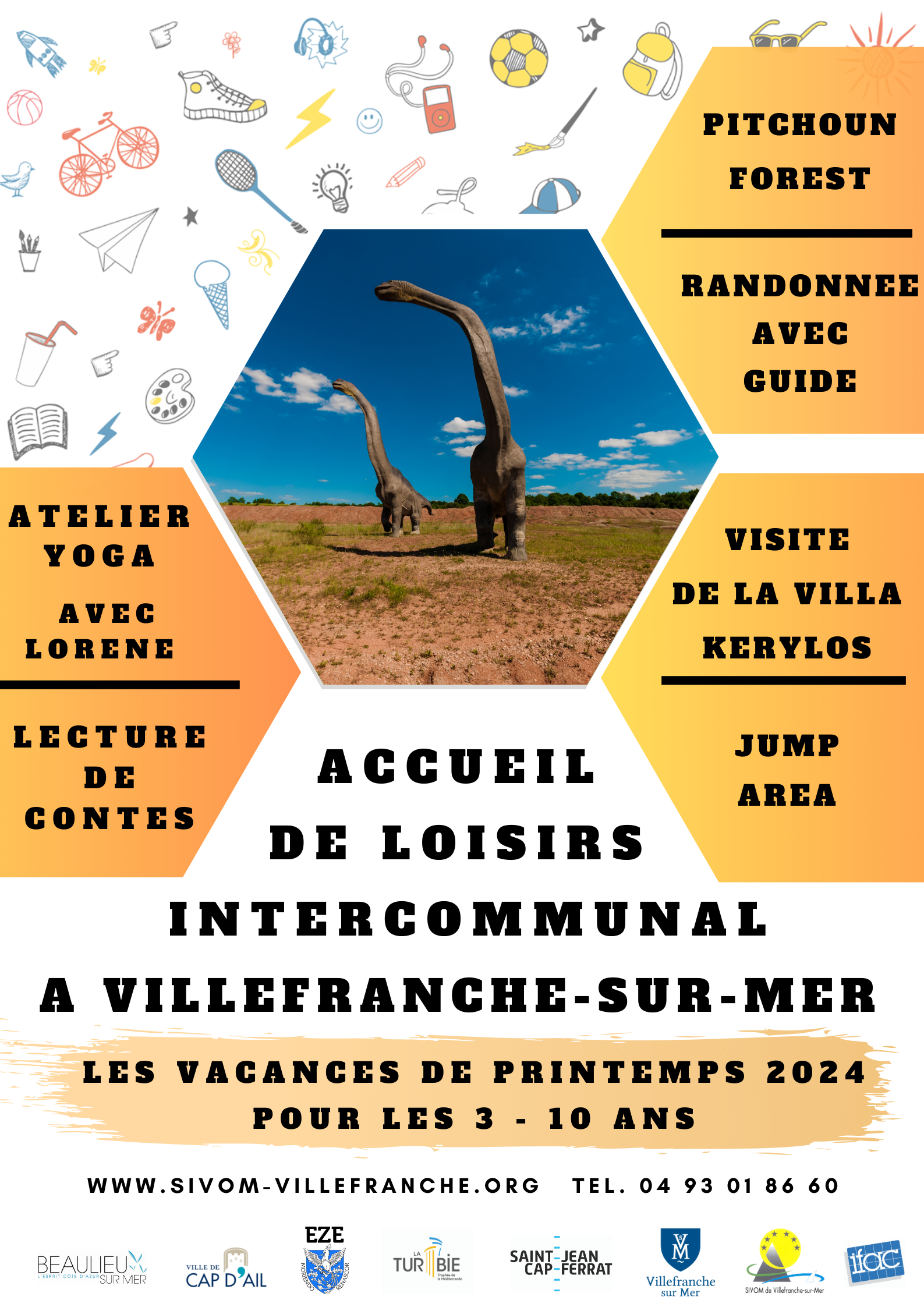 Programme de l'accueil de loisirs de Villefranche-sur-Mer durant les vacances de printemps ...